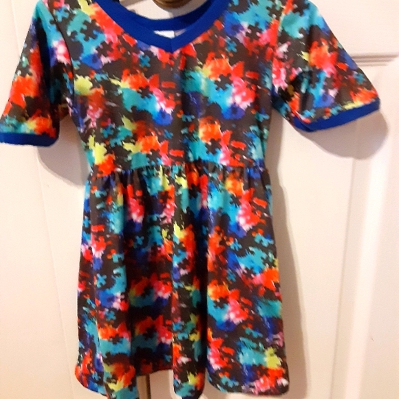 Dresses | Toddler Girls Size 2t Autism Puzzle Piece Design Dress | Poshmark